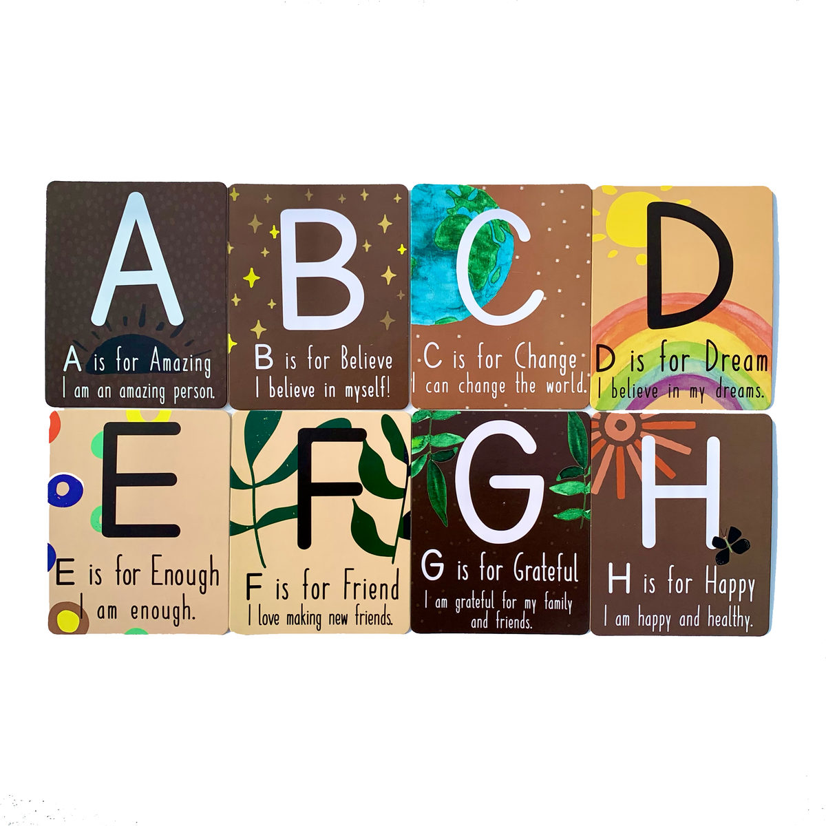 Alphabet Affirmation Flashcards – Bored to Brilliant