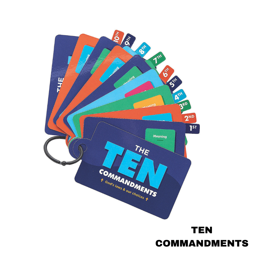 Ten Commandments Flash Cards – Bored to Brilliant