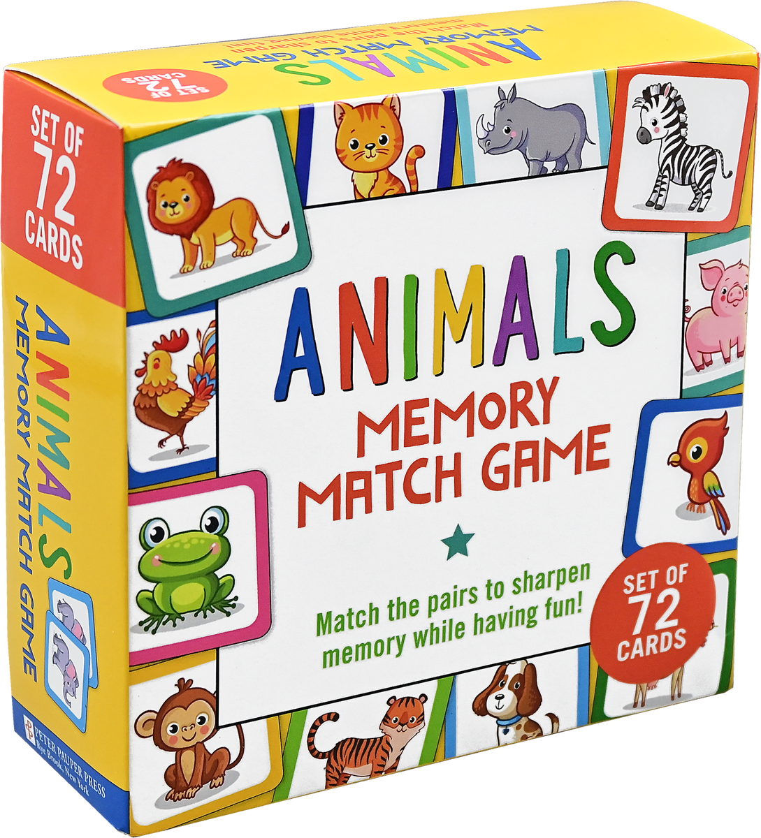 Animals Memory Match Game (Set of 72 cards) – Bored to Brilliant