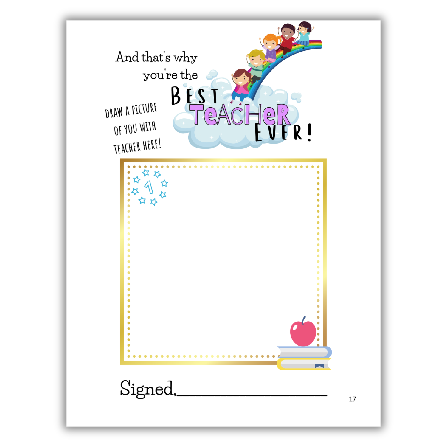 Digital PDF Download Of Best Teacher Ever! | Personalized Writing & Dr ...