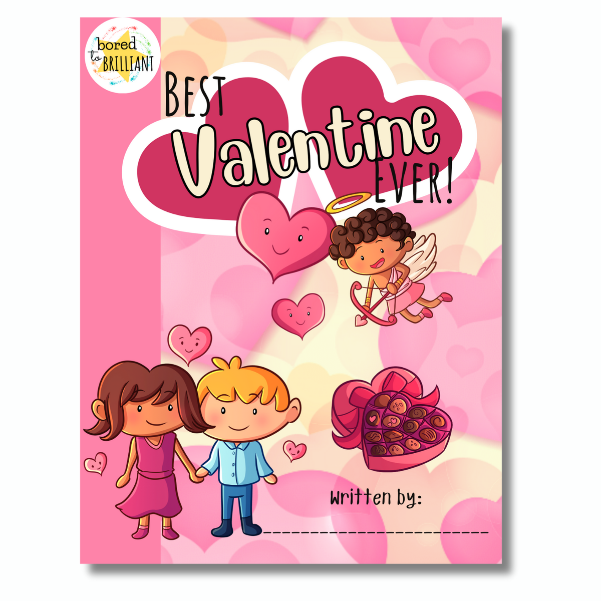 DIGITAL PDF DOWNLOAD Best Valentine Ever! | Personalized Writing & Dra ...